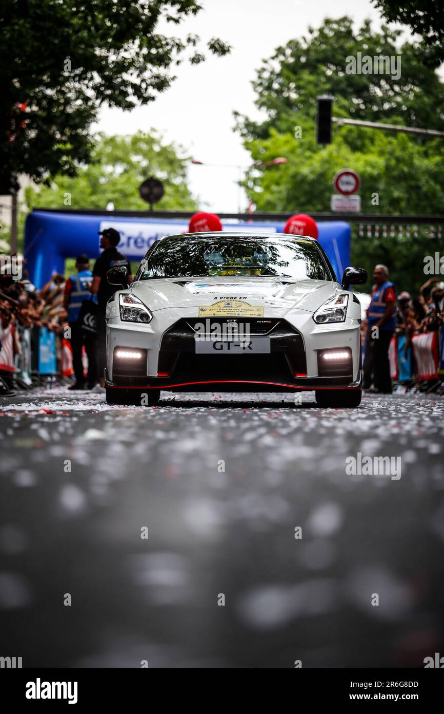 Le Mans, France. 09th June, 2023. Nissan GTR Gran Turismo promoting the ...