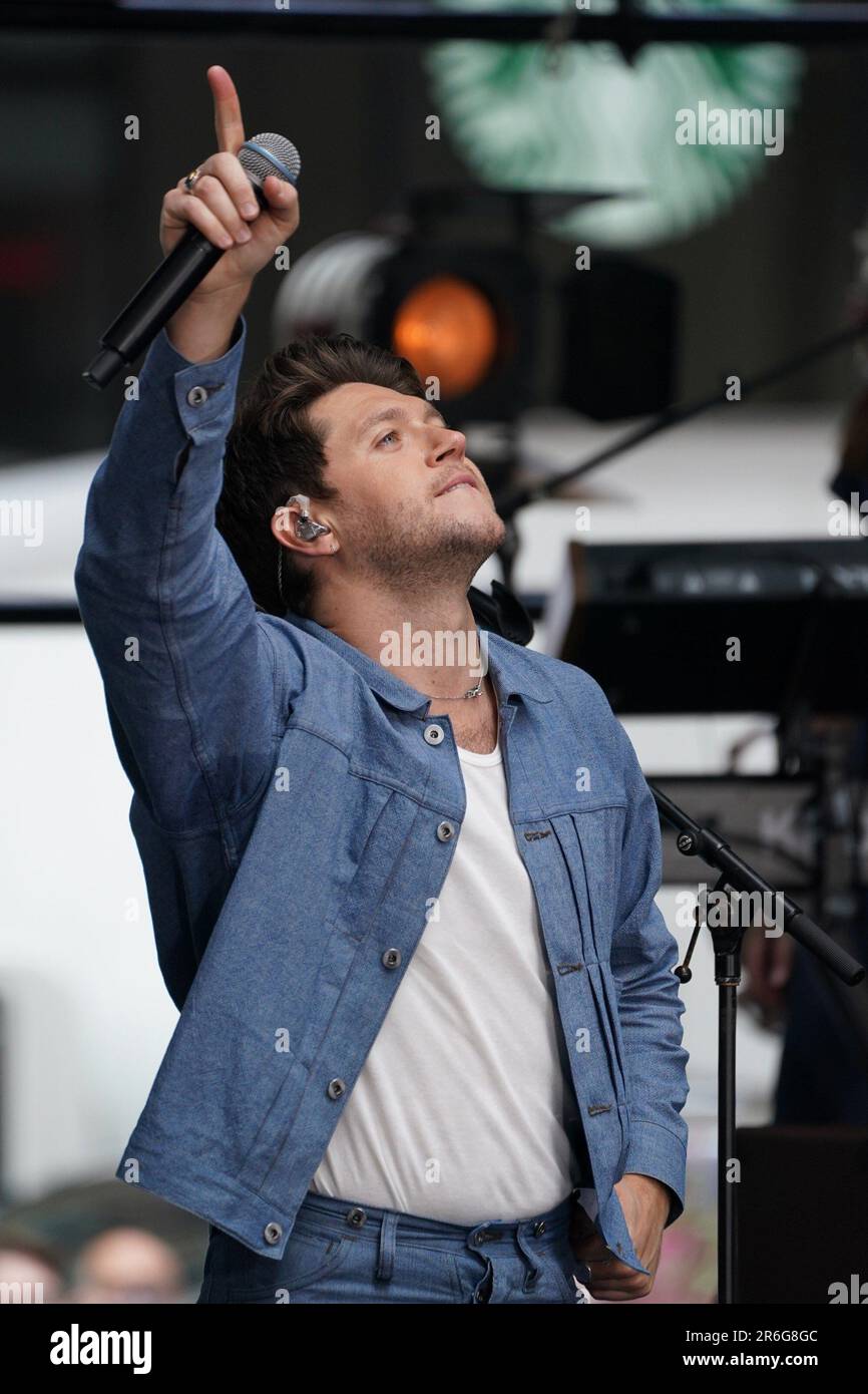 New York, NY, USA. 9th June, 2023. Niall Horan on stage for NBC Today ...