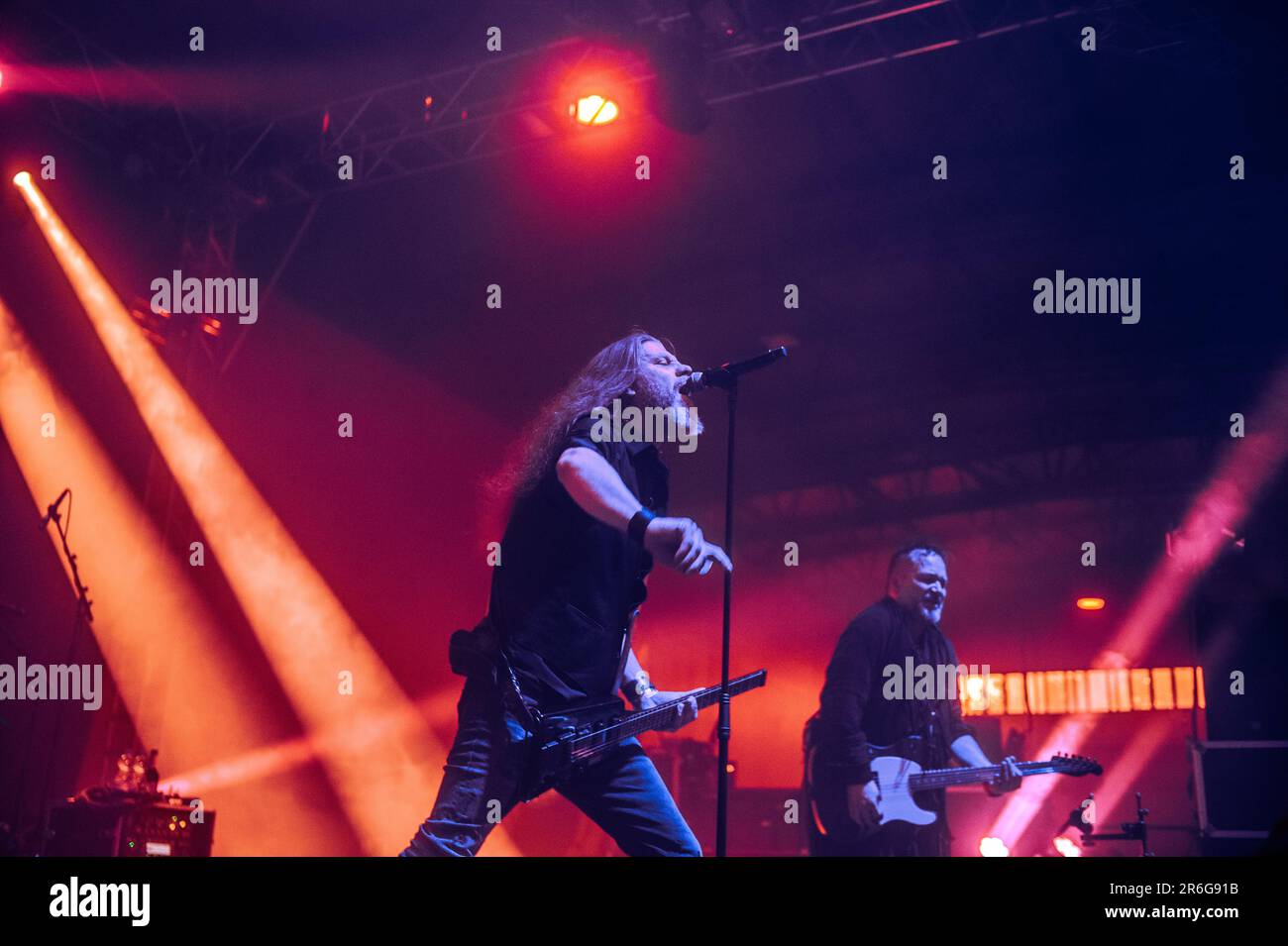 German darkwave band Diary of Dreams performs on stage during the Wave ...