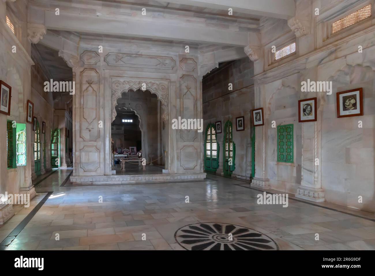 Jodhpur, Rajasthan, India - 20th October 2019 : Decorated hall with ...