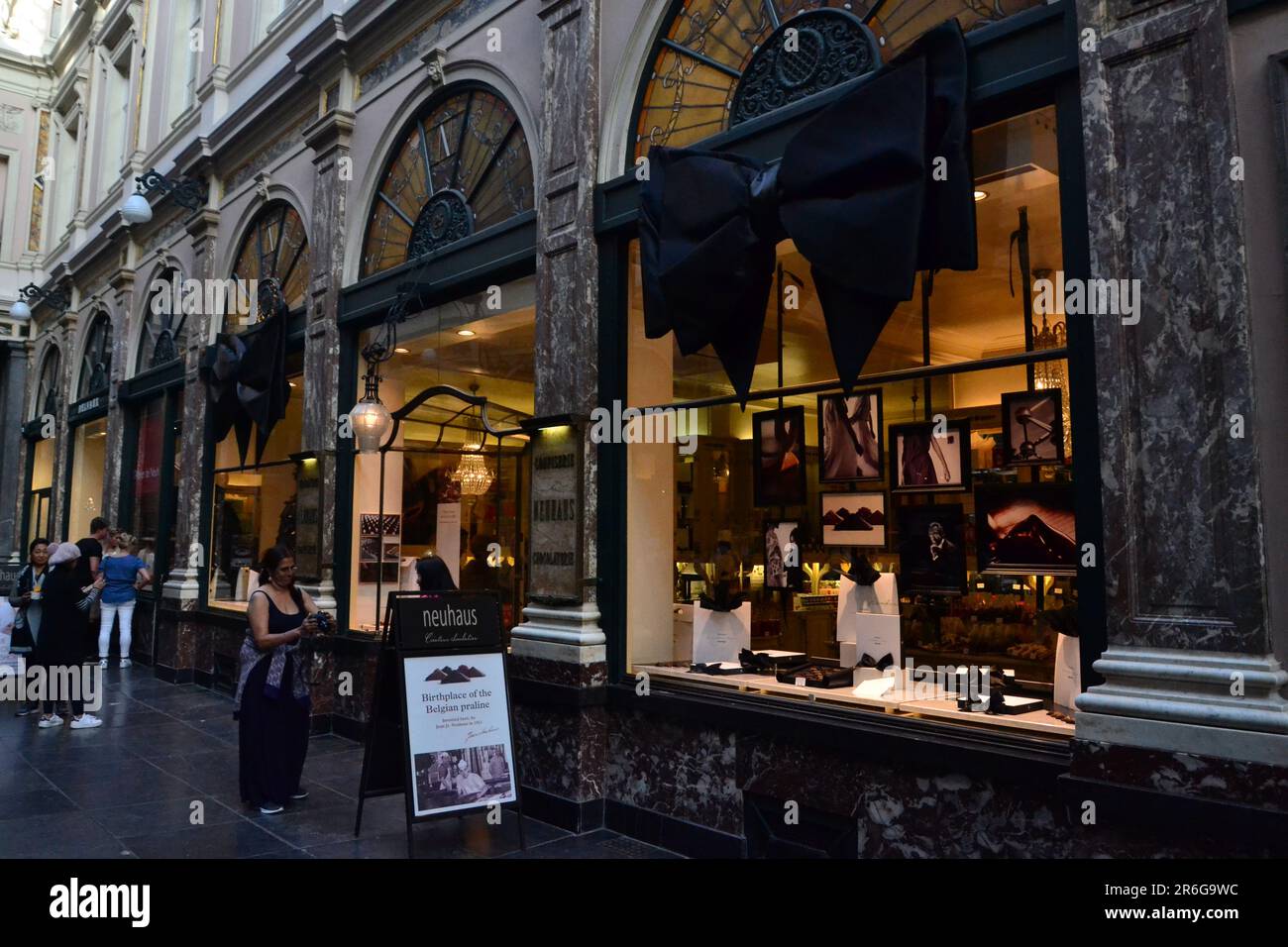 Shop window of the candy shop and chocolatier "Neuhaus" of Bruxelles ...