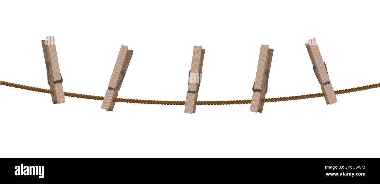 Clothes line with pegs. Please check my portfolio for more design ...