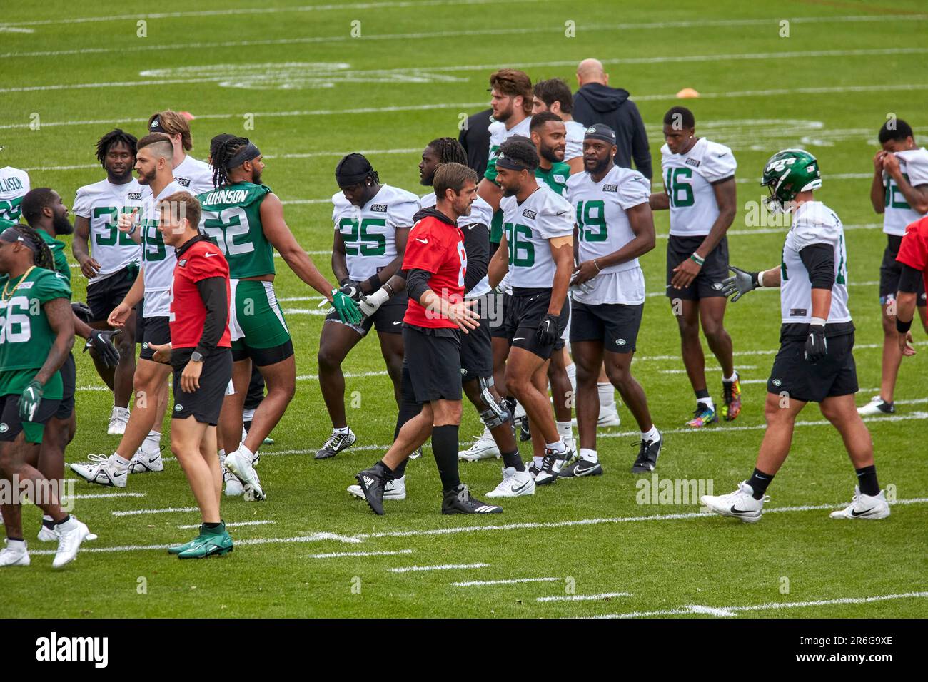 June 9, 2023, Florham Park, New Jersey, USA: New York Jets' team during ...