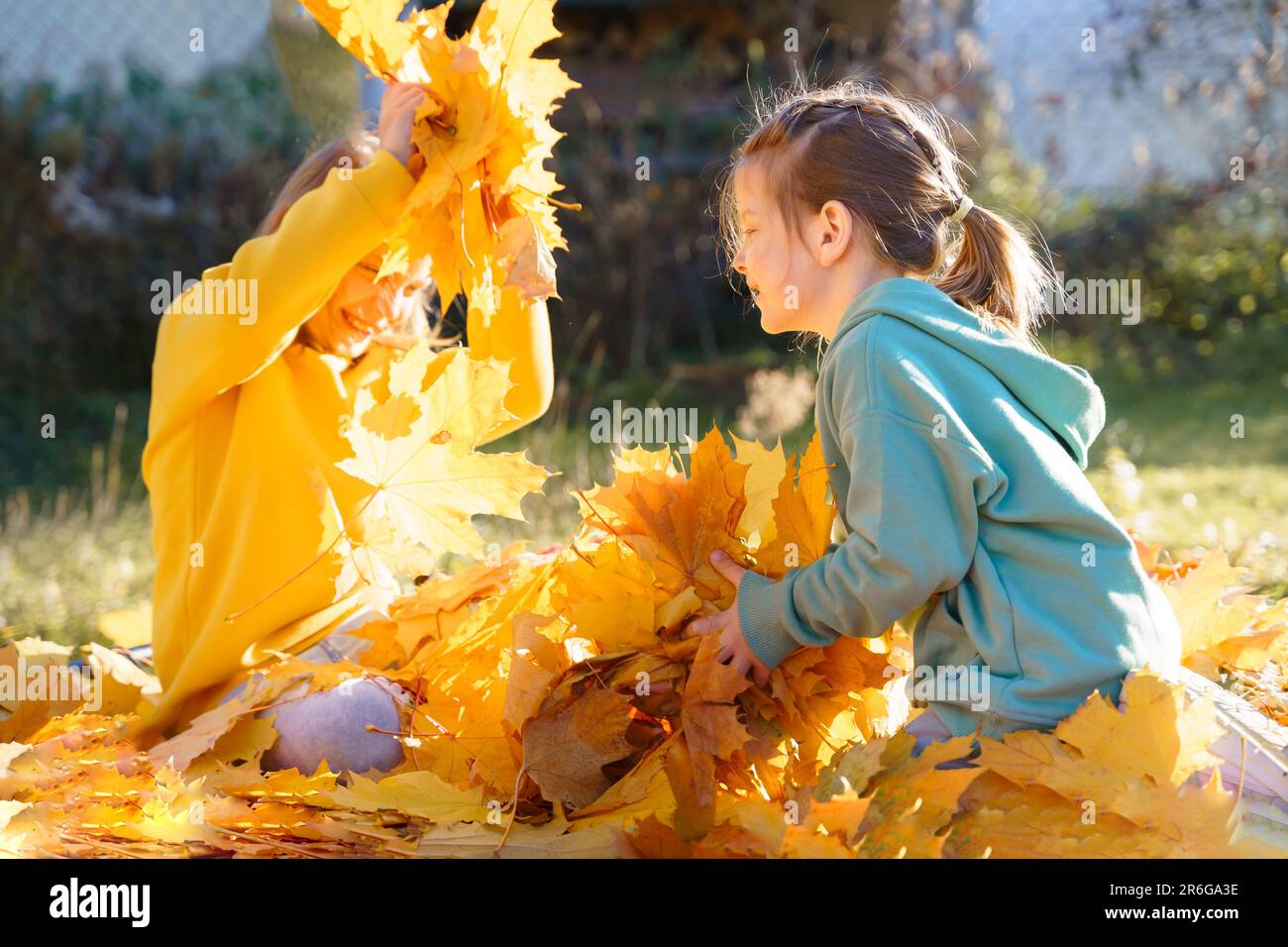 Autumn leaves children feet hi-res stock photography and images - Alamy