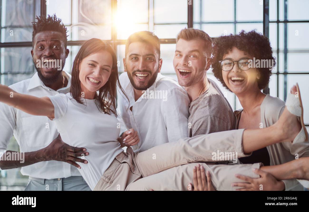 Promotion celebration hi-res stock photography and images - Alamy