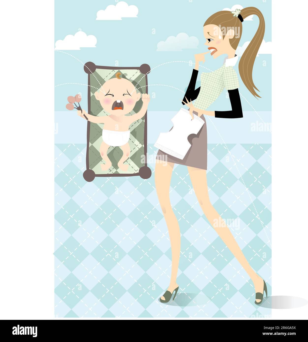 Families attend Stock Vector Images - Alamy