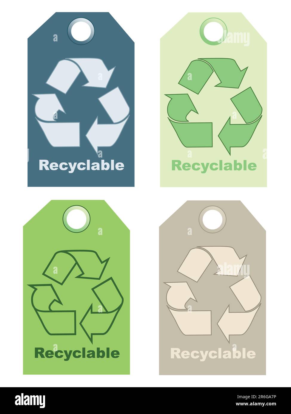 Recycle signs vector illustration Stock Vector Image & Art - Alamy