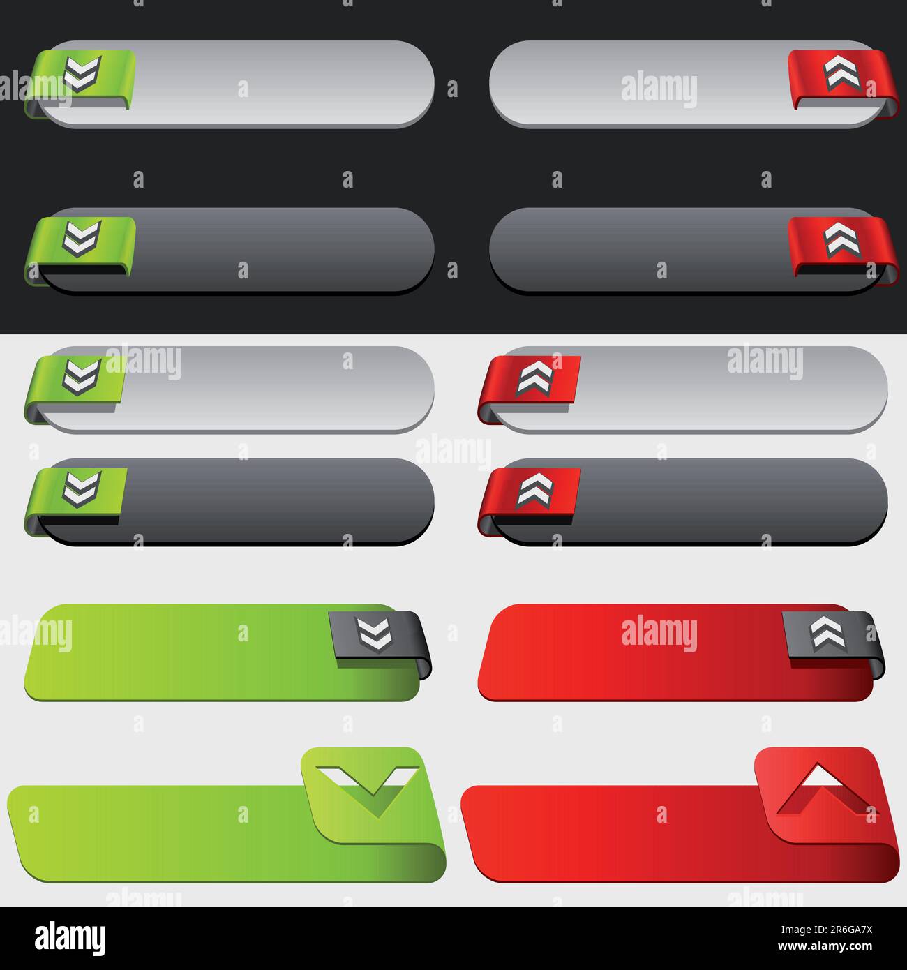 Black and grey web upload button set. Global swatches included. Easy to ...