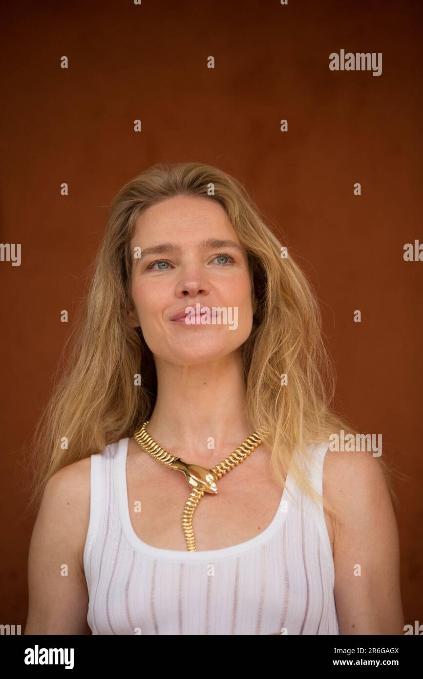 Paris, France. 09th June, 2023. Natalia Vodianova in the stands during ...