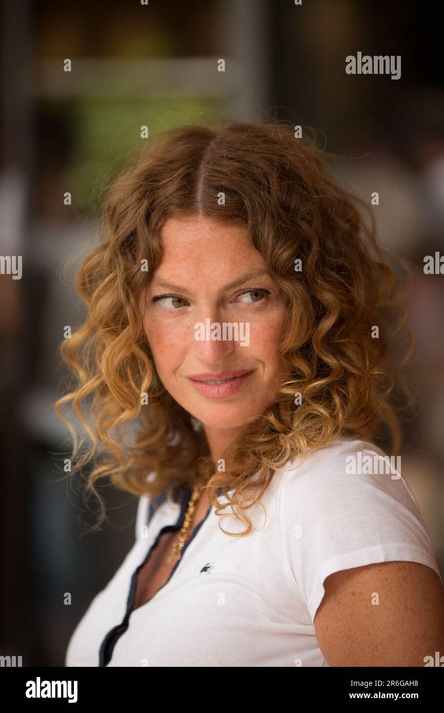 Paris, France. 09th June, 2023. Aurelie Saada in the stands during ...