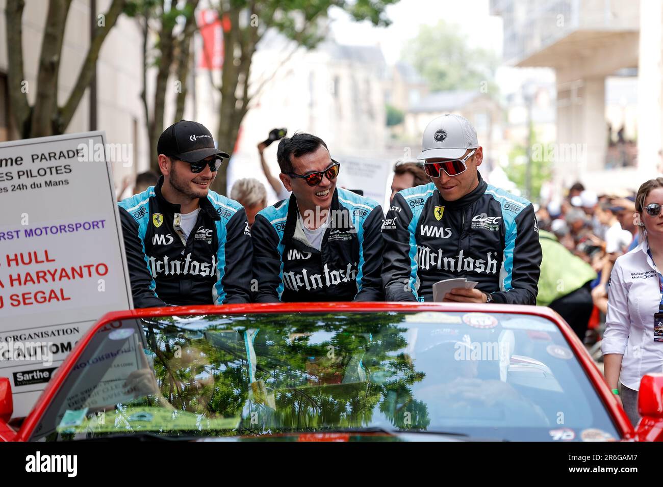 Le Mans, France. 09th June, 2023. 100 HULL Chandler (usa), HARYANTO ...