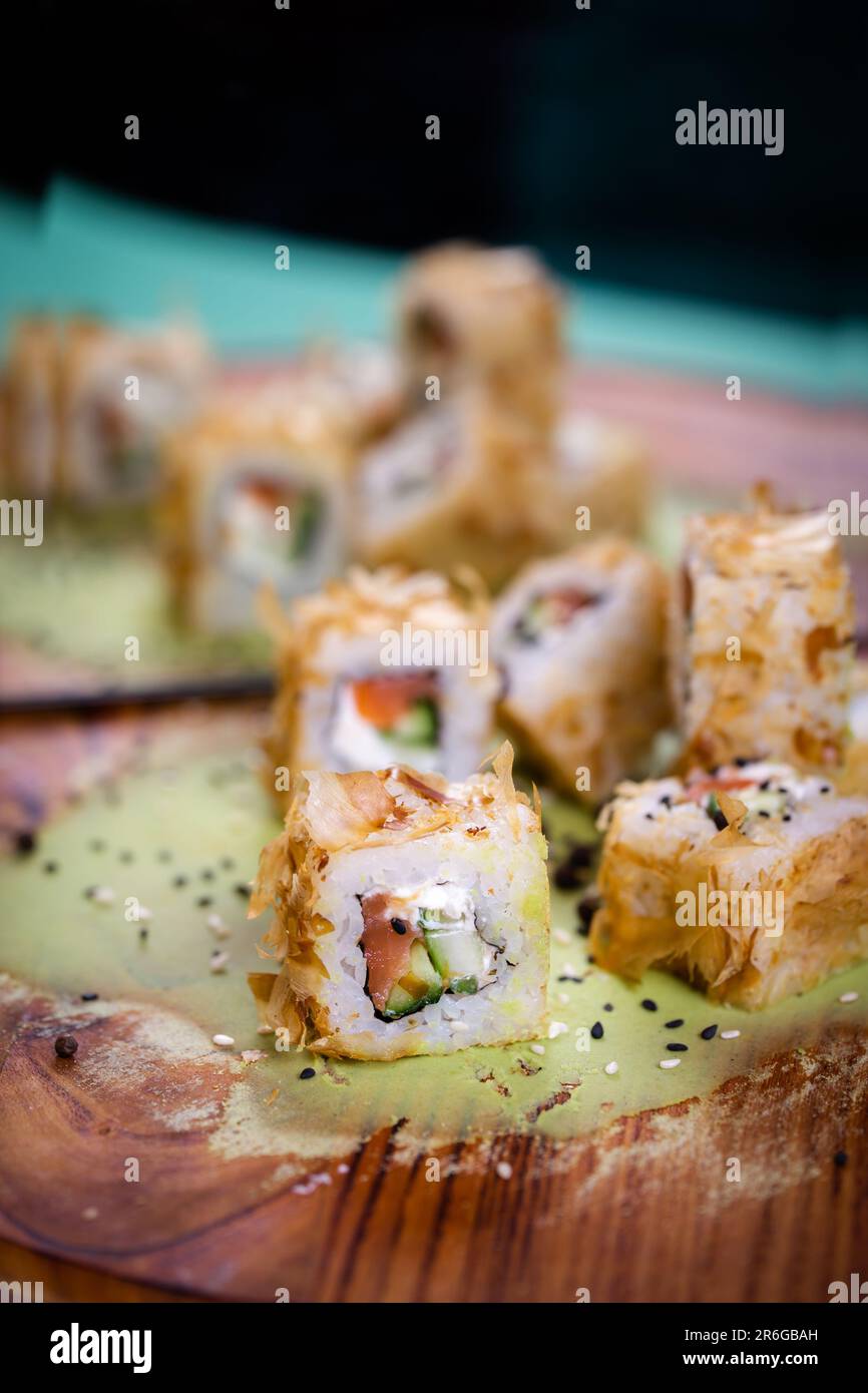 Warm sushi ginger wasabi hi-res stock photography and images - Alamy