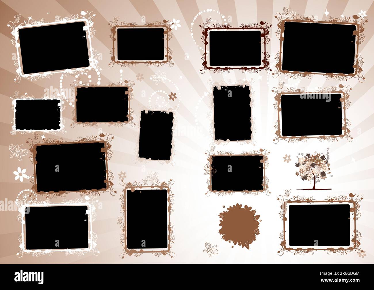 Heart shape photo frames Stock Vector Images - Alamy