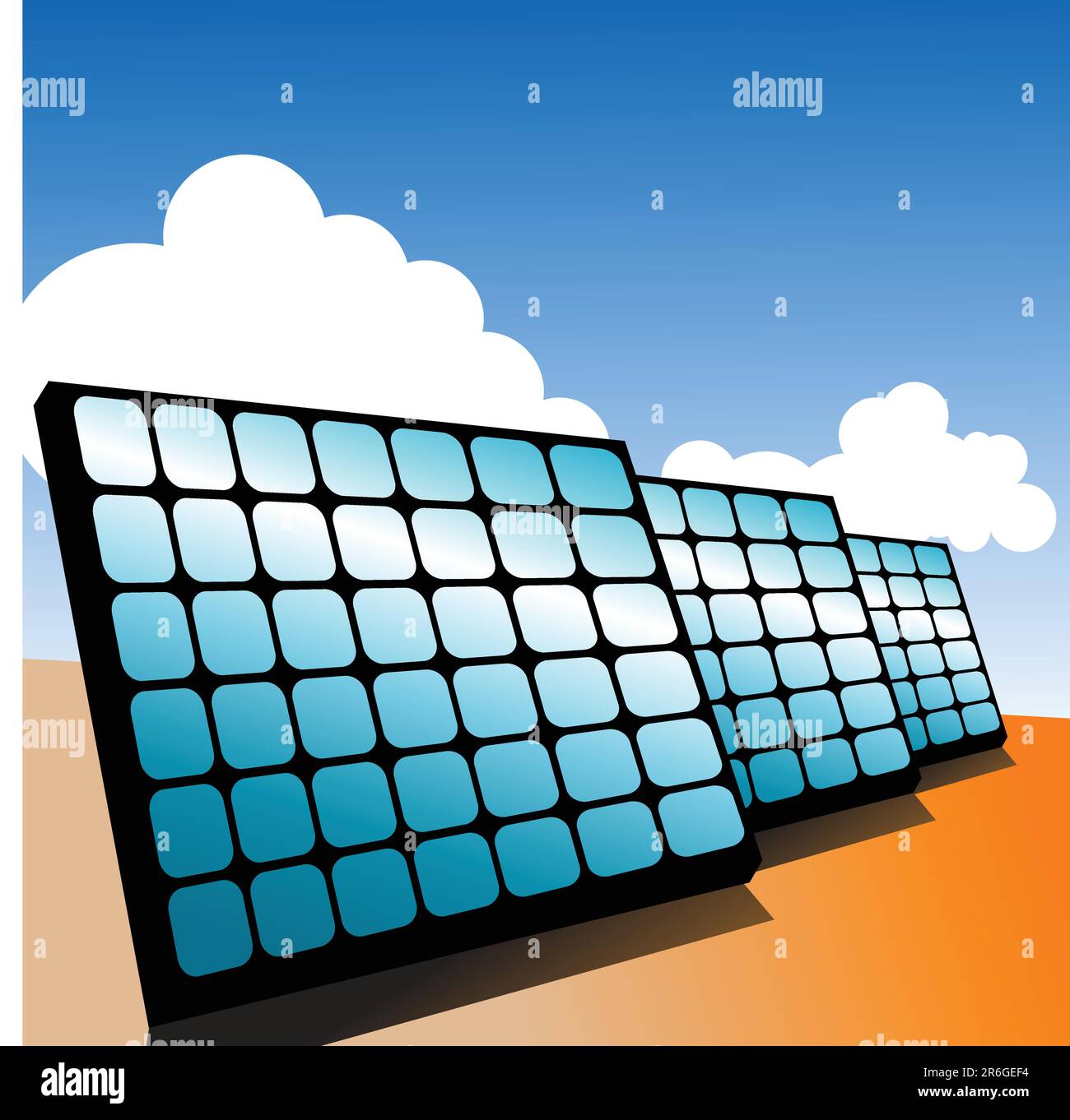 Stand solar panel Stock Vector Images - Alamy