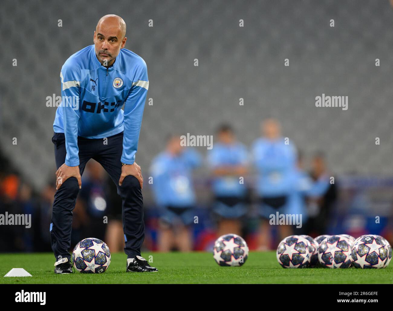 Istanbul, Turkey. 09th June, 2023. Soccer, Champions League, before the final Manchester City ...