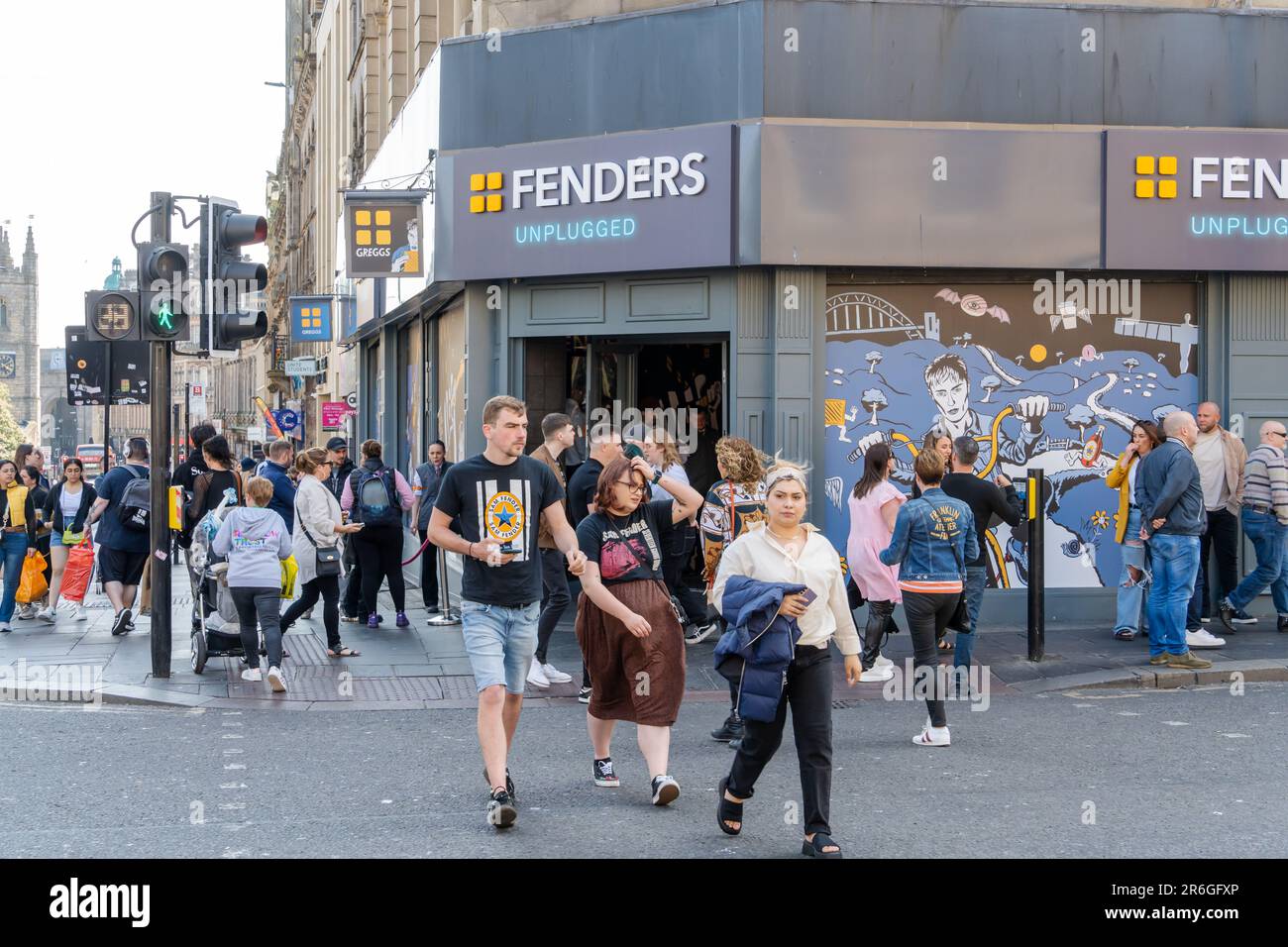 Newcastle upon Tyne, UK. 9th June 2023. Pre-gig, as Sam Fender plays ...