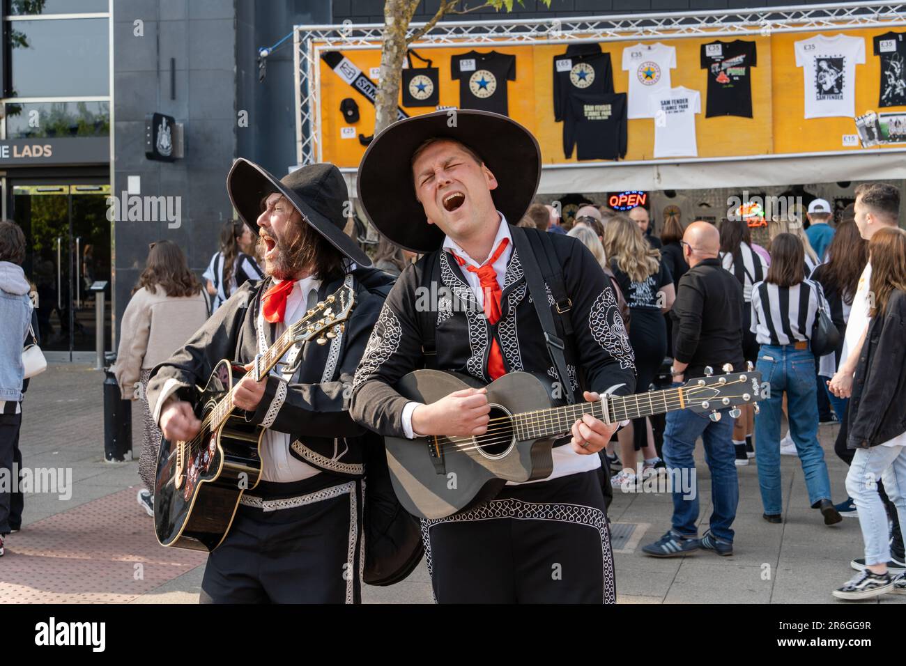 Newcastle upon Tyne, UK. 9th June 2023. Pre-gig, as Sam Fender plays ...