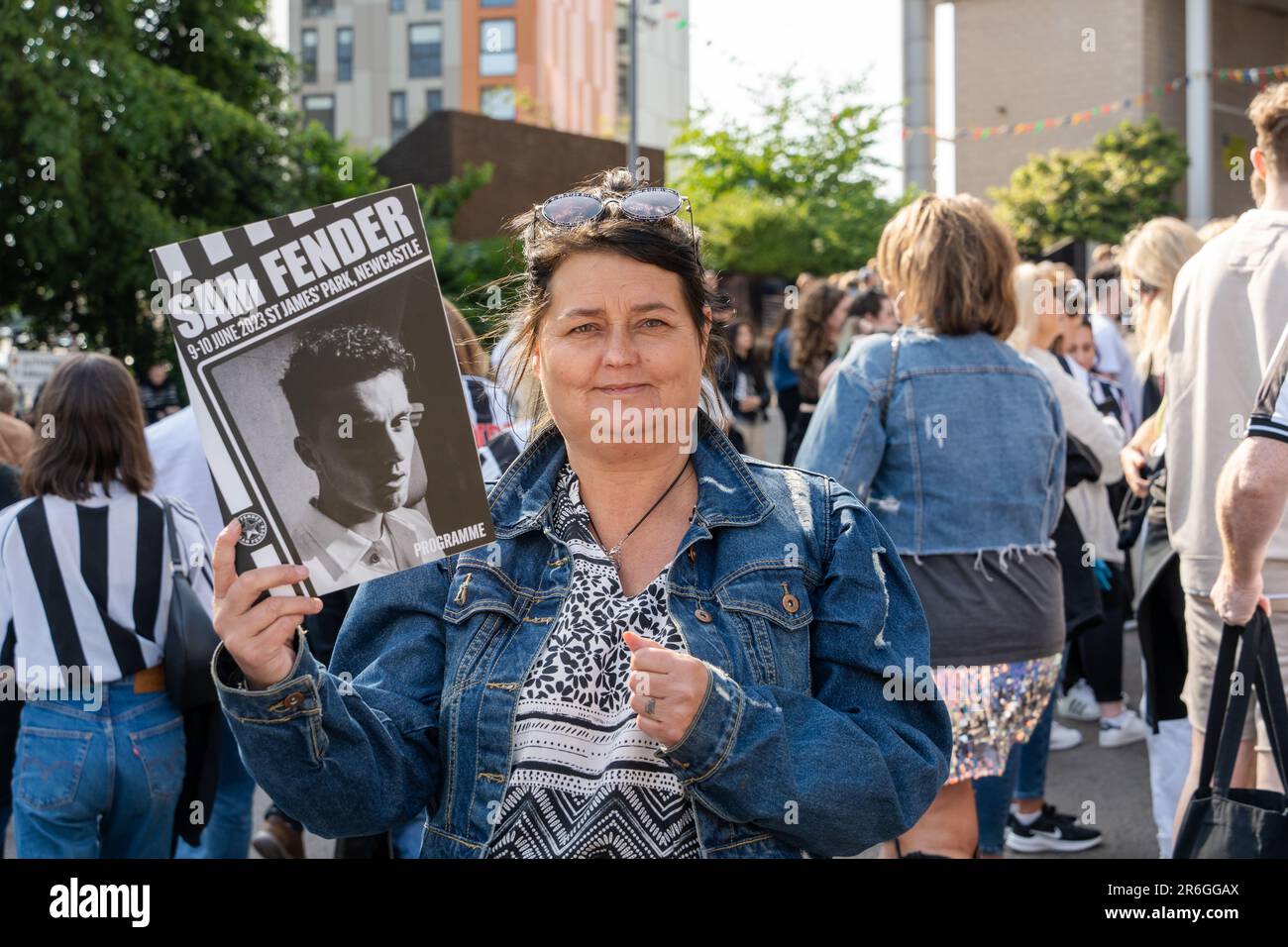 Newcastle upon Tyne, UK. 9th June 2023. Pre-gig, as Sam Fender plays ...