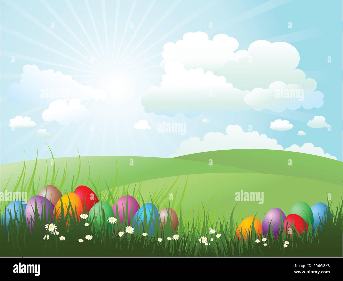 Sunny bloom Stock Vector Images - Alamy