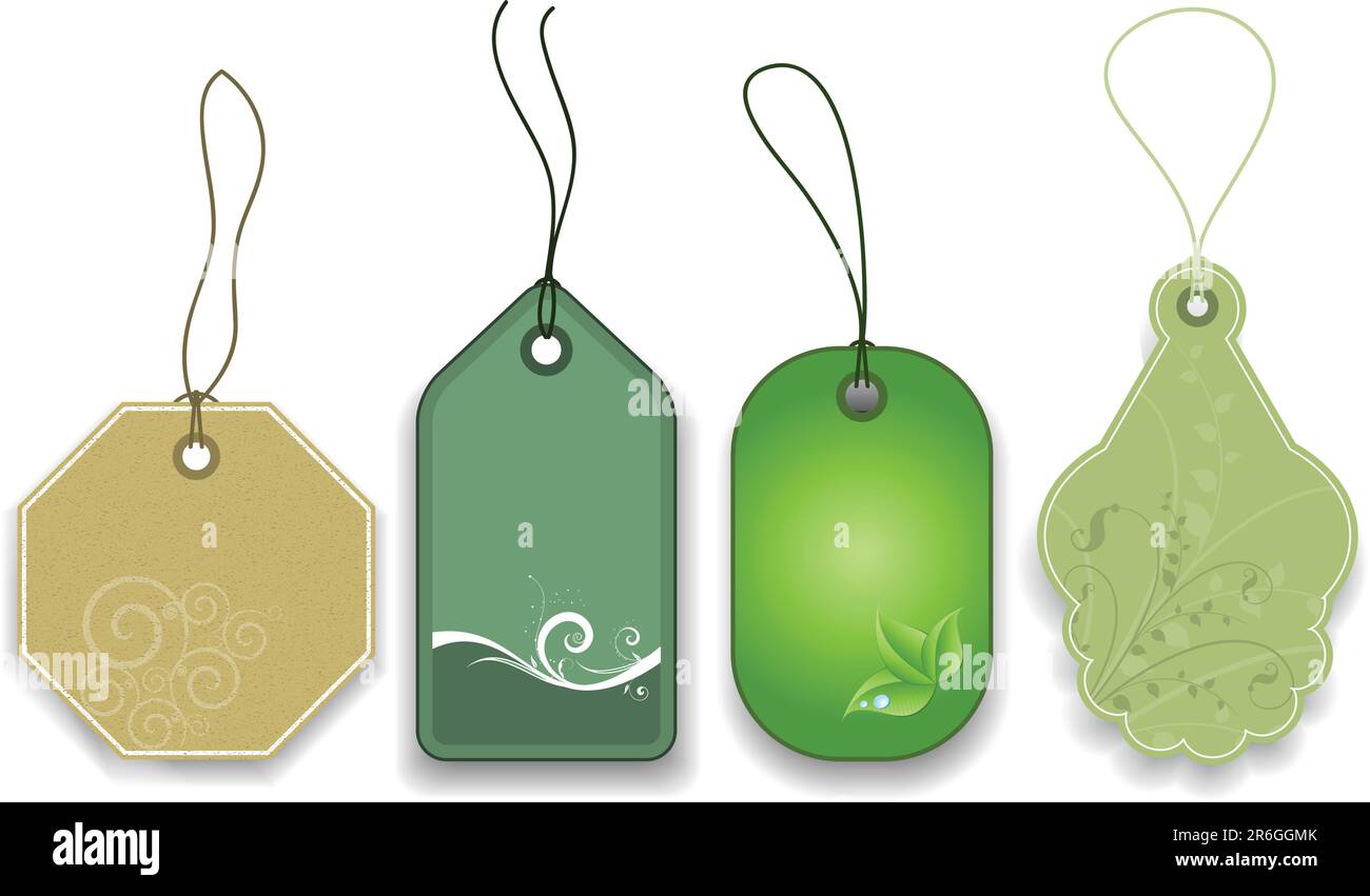 Labels with various different nature designs Stock Vector Image & Art ...