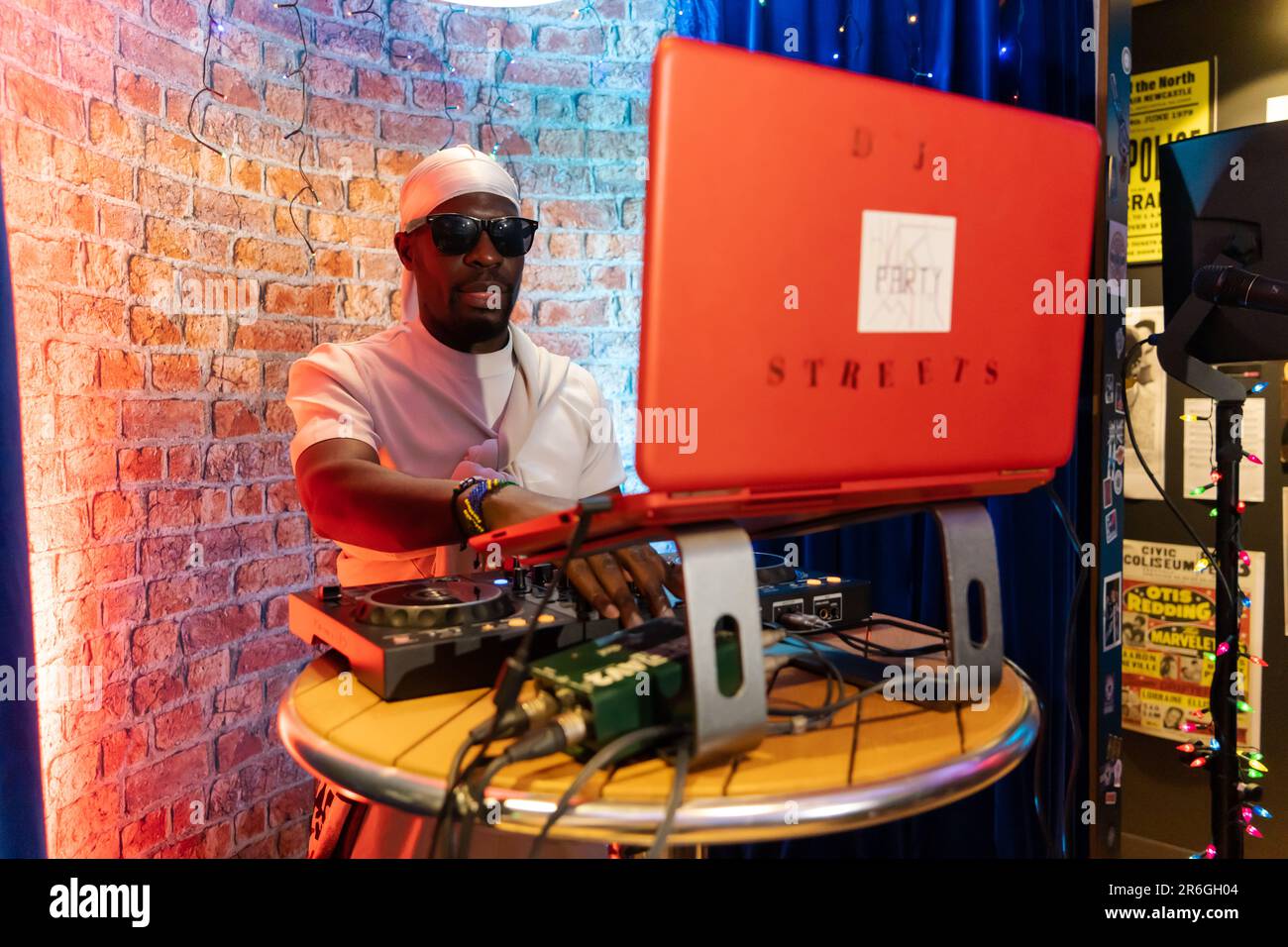Newcastle upon Tyne, UK. 9th June 2023. Pre-gig, as Sam Fender plays ...
