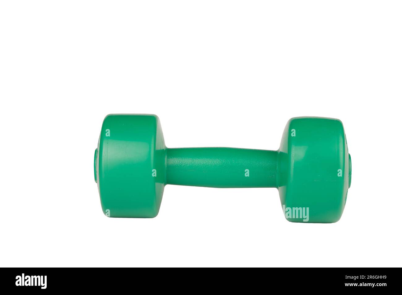 Dumbbell green isolate, fitness, sport, exercise Stock Photo - Alamy