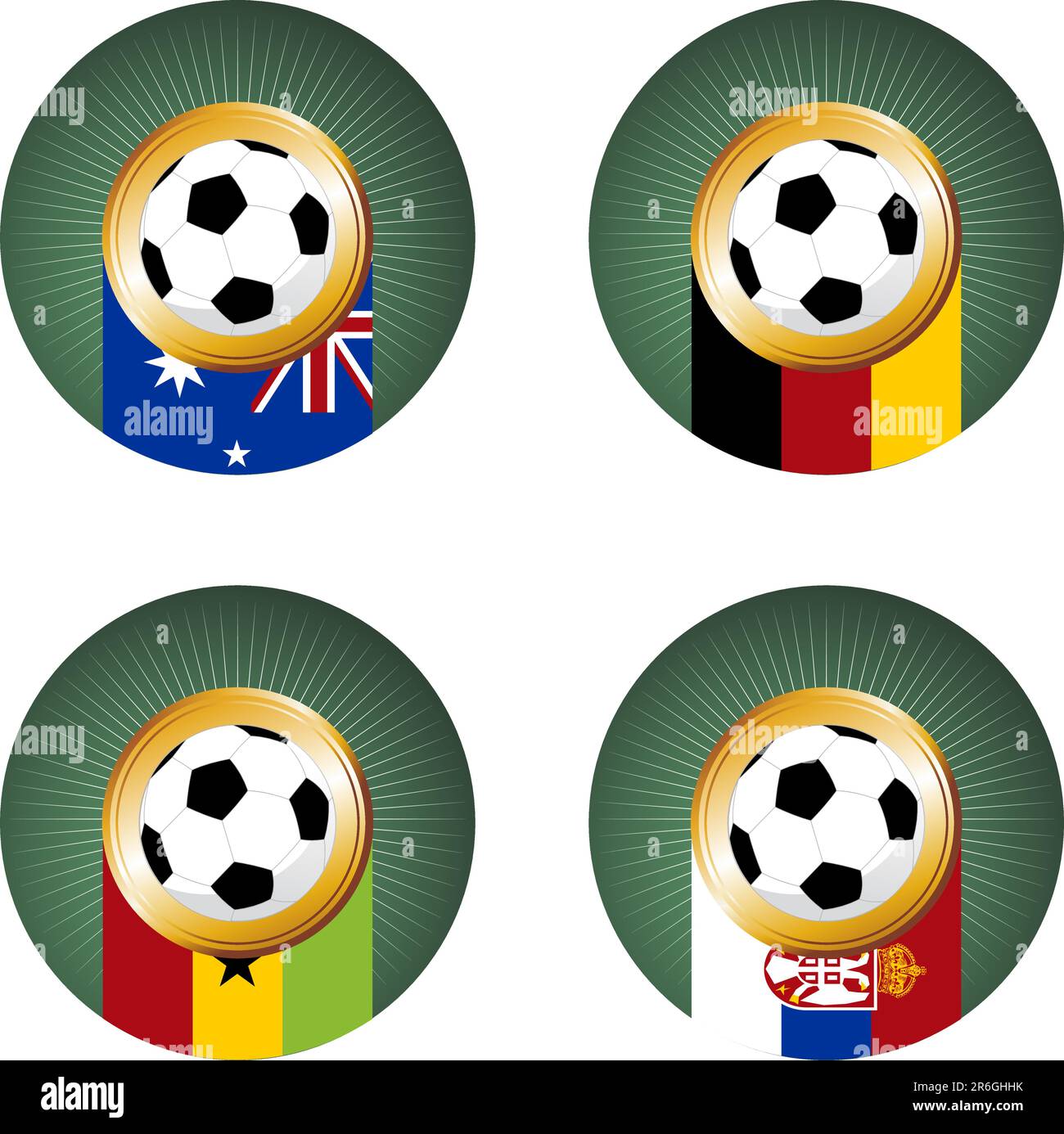 Composition with soccer ball over countries flags. Group D in a soccer ...