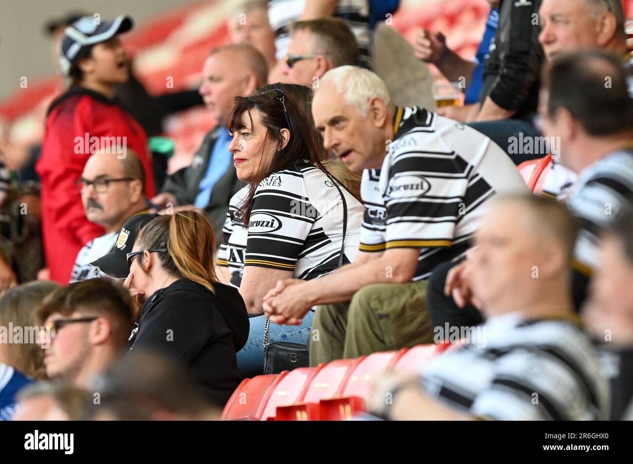 Hull FC Fans ahead of Kick off for the Betfred Super League Round 15 ...