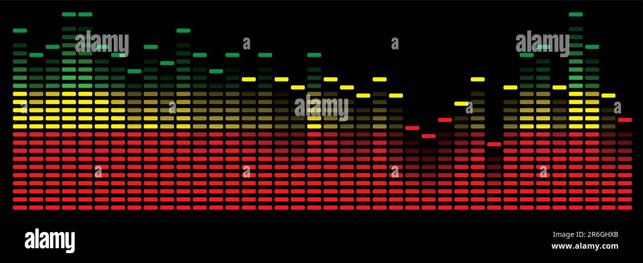 Graphic equalizer in red, yellow and green Stock Vector Image & Art - Alamy