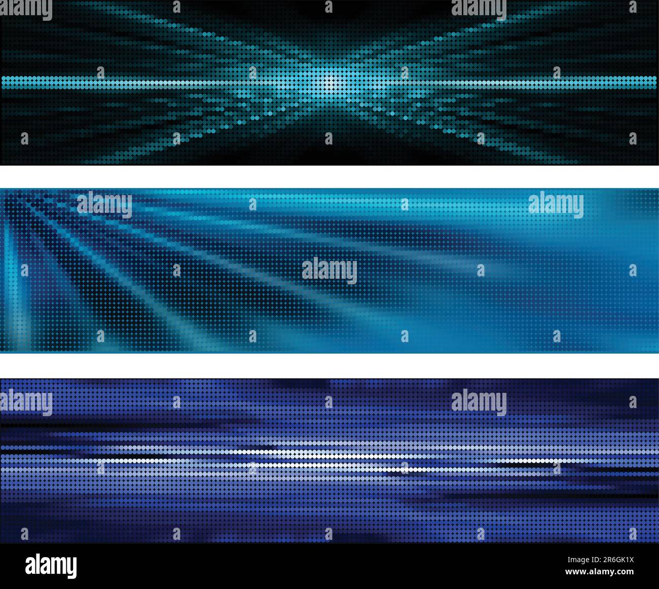 Three different dynamic styled backgrounds in shades of blue Stock ...