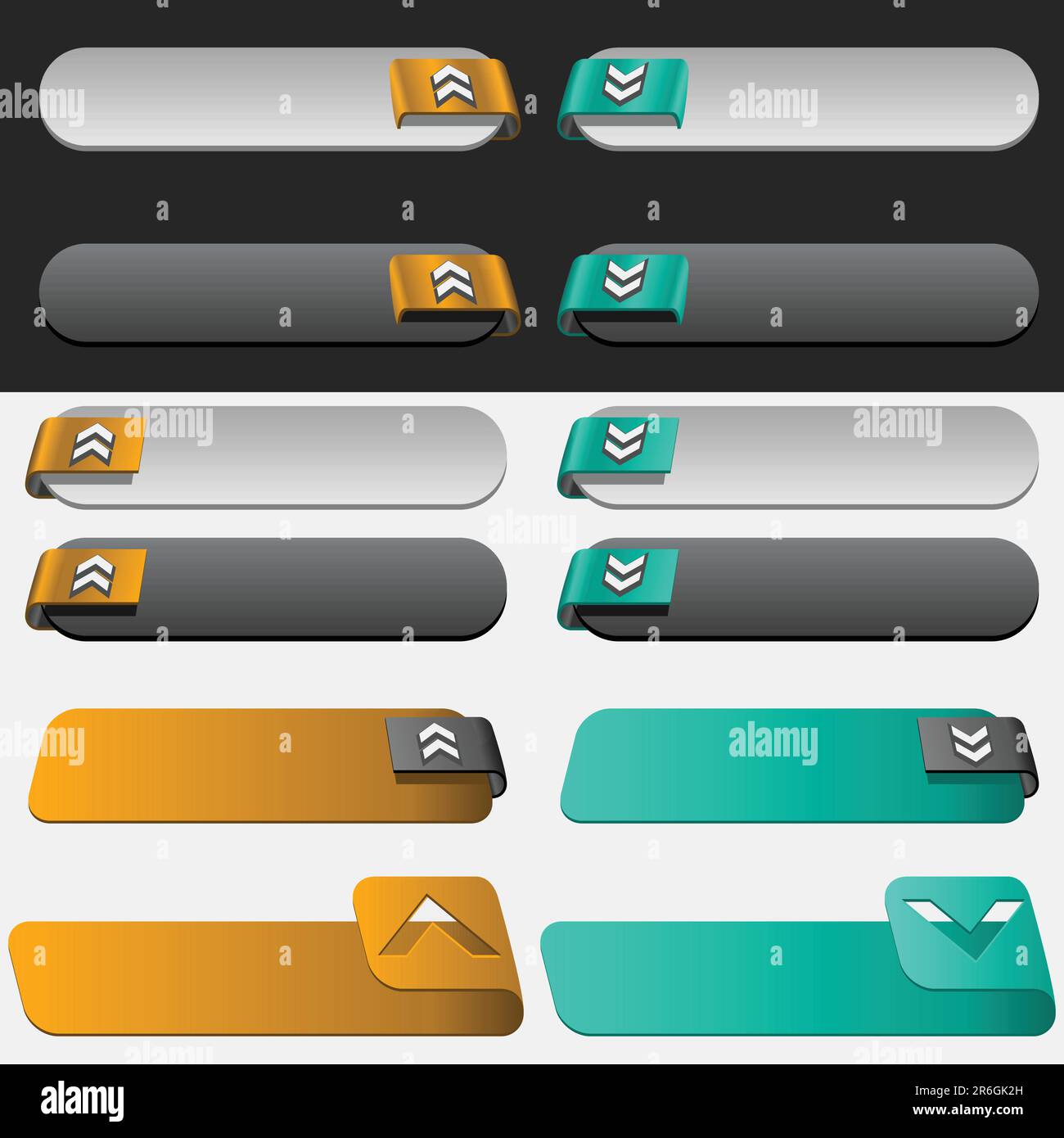 Black and grey web upload button set. Global swatches included. Easy to ...