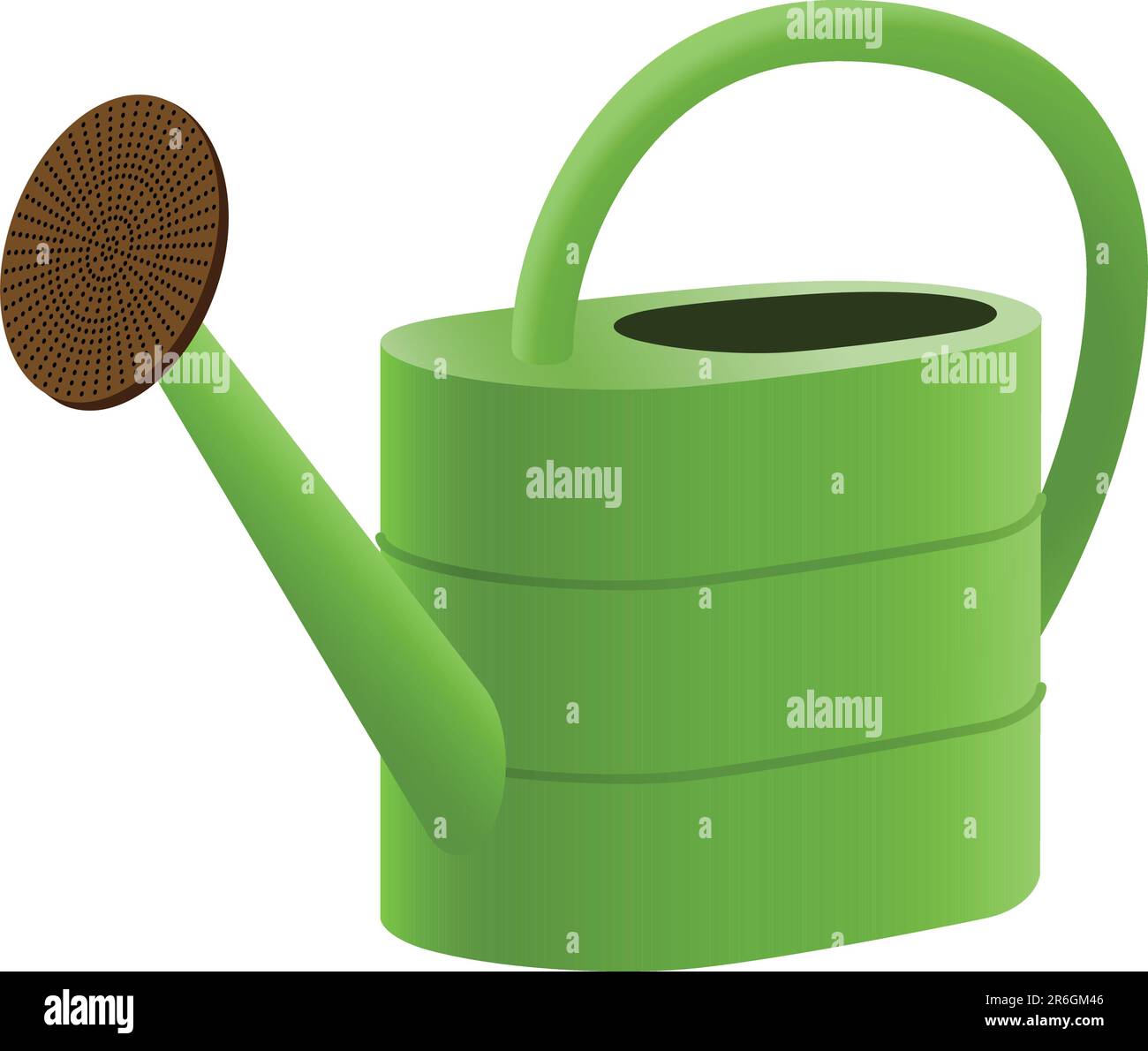 Watering can white background Stock Vector Images - Alamy