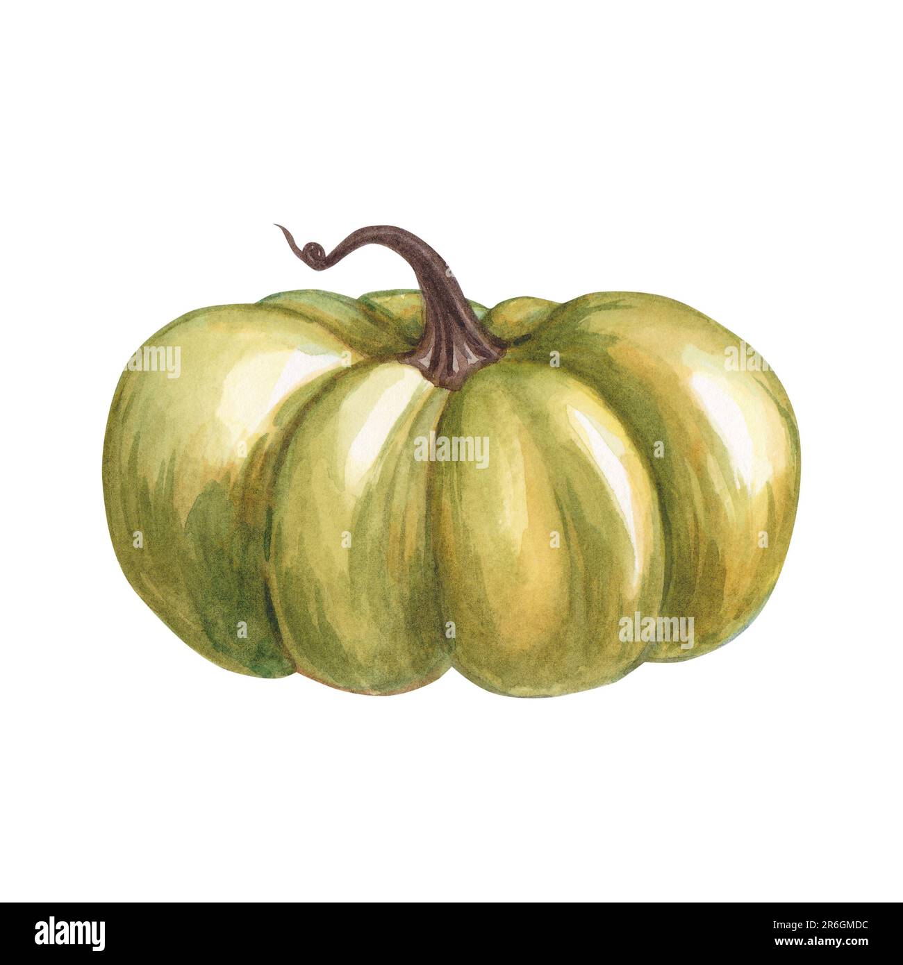 Green Pumpkin Clipart