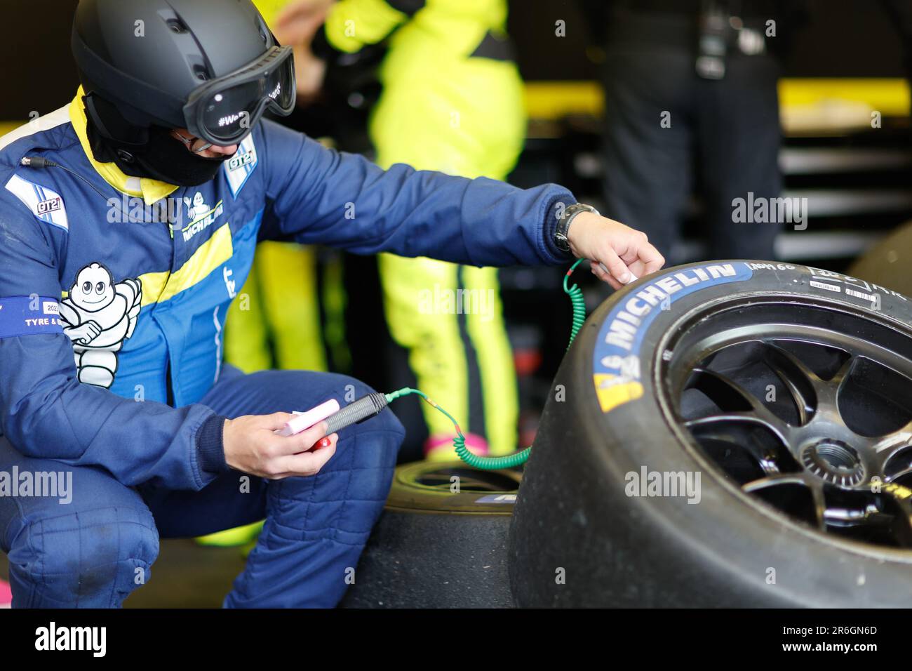 Le Mans, France. 08th June, 2023. michelin engineer, during the free ...