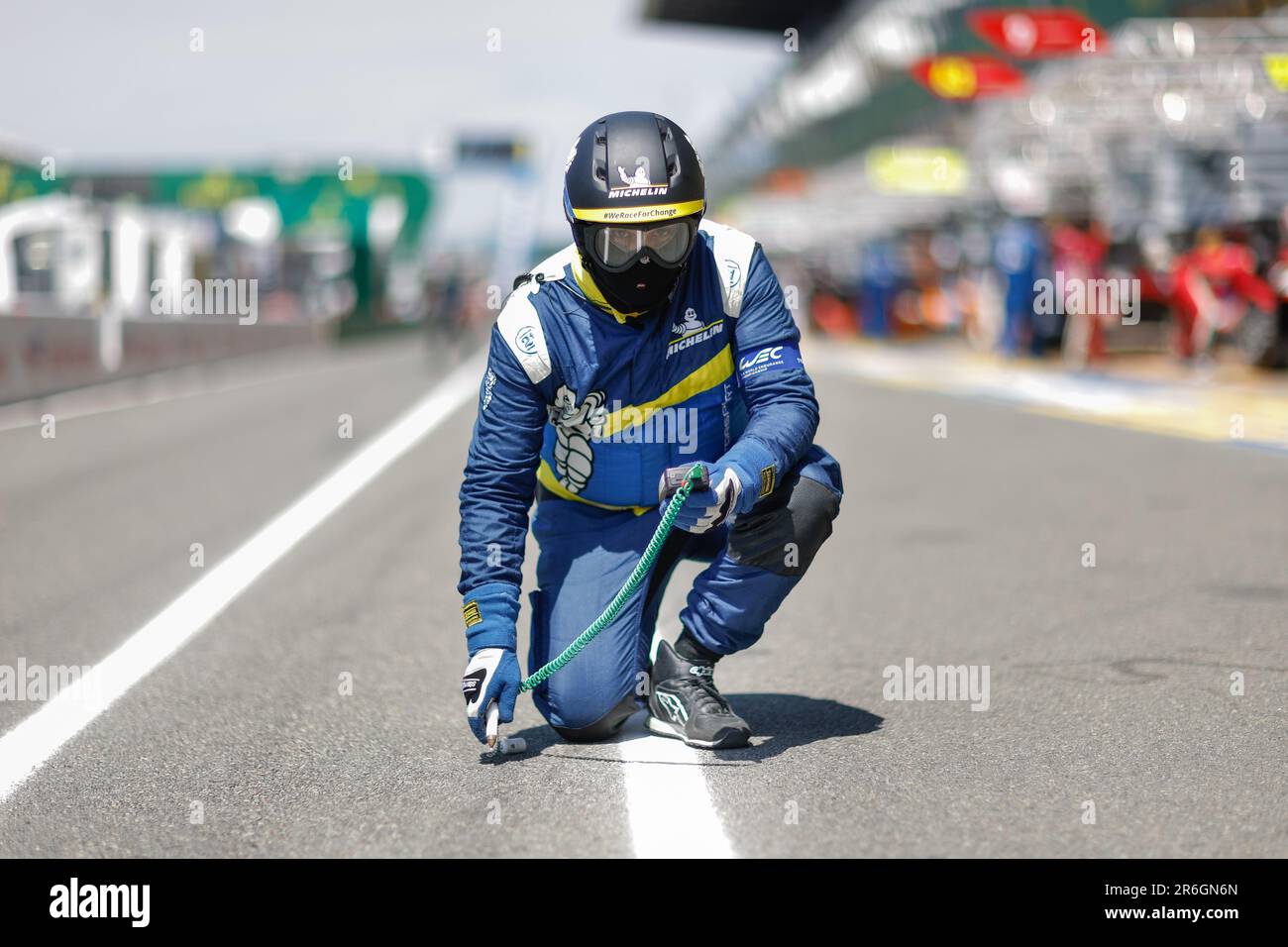 Le Mans, France. 08th June, 2023. michelin engineer, during the free ...