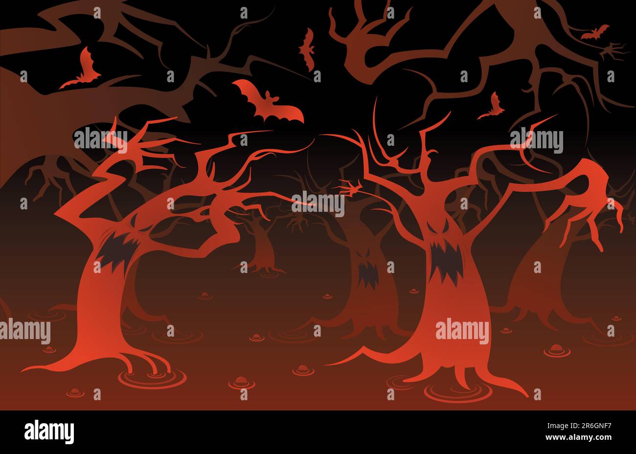 Monster tree pattern design background Stock Vector Image & Art - Alamy