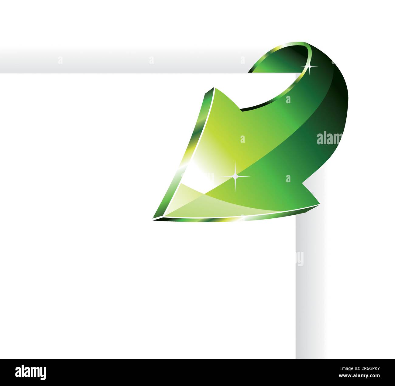 Abstract Arrow pointing to the center of the image, starting from ...