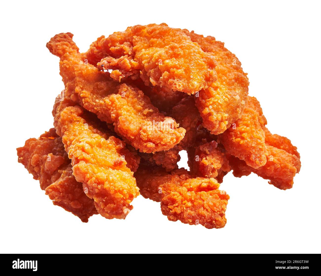 Delicious fried chicken over isolated white background Stock Photo - Alamy