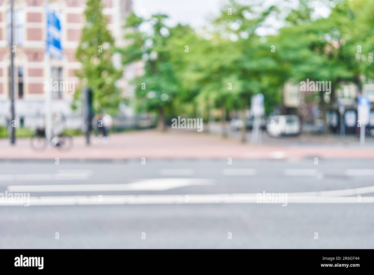 Blurred background of street Stock Photo - Alamy