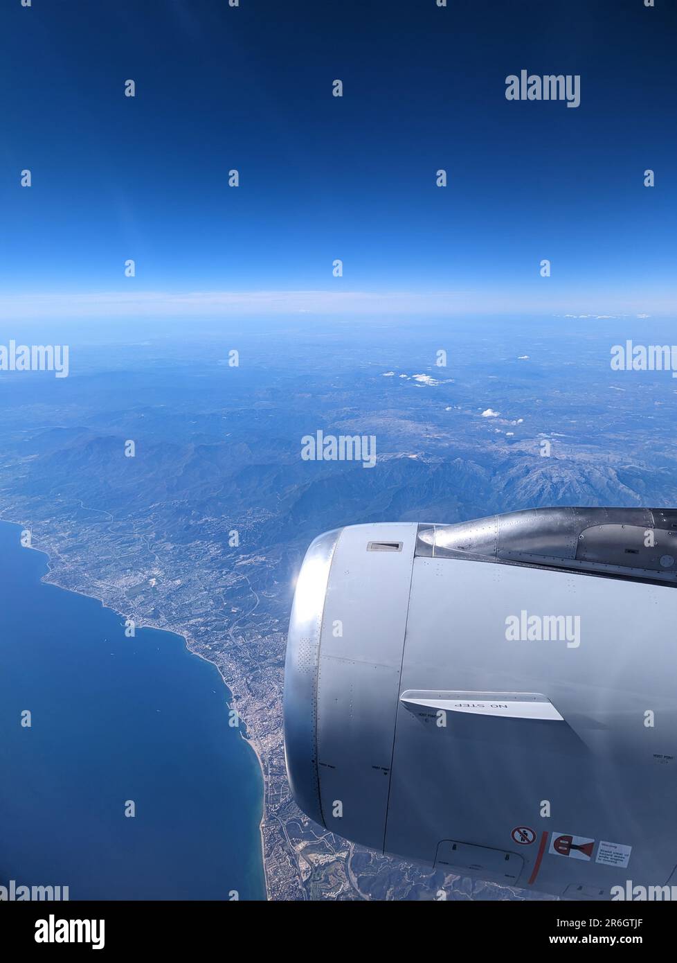 Gibraltar aerial plane hi-res stock photography and images - Alamy