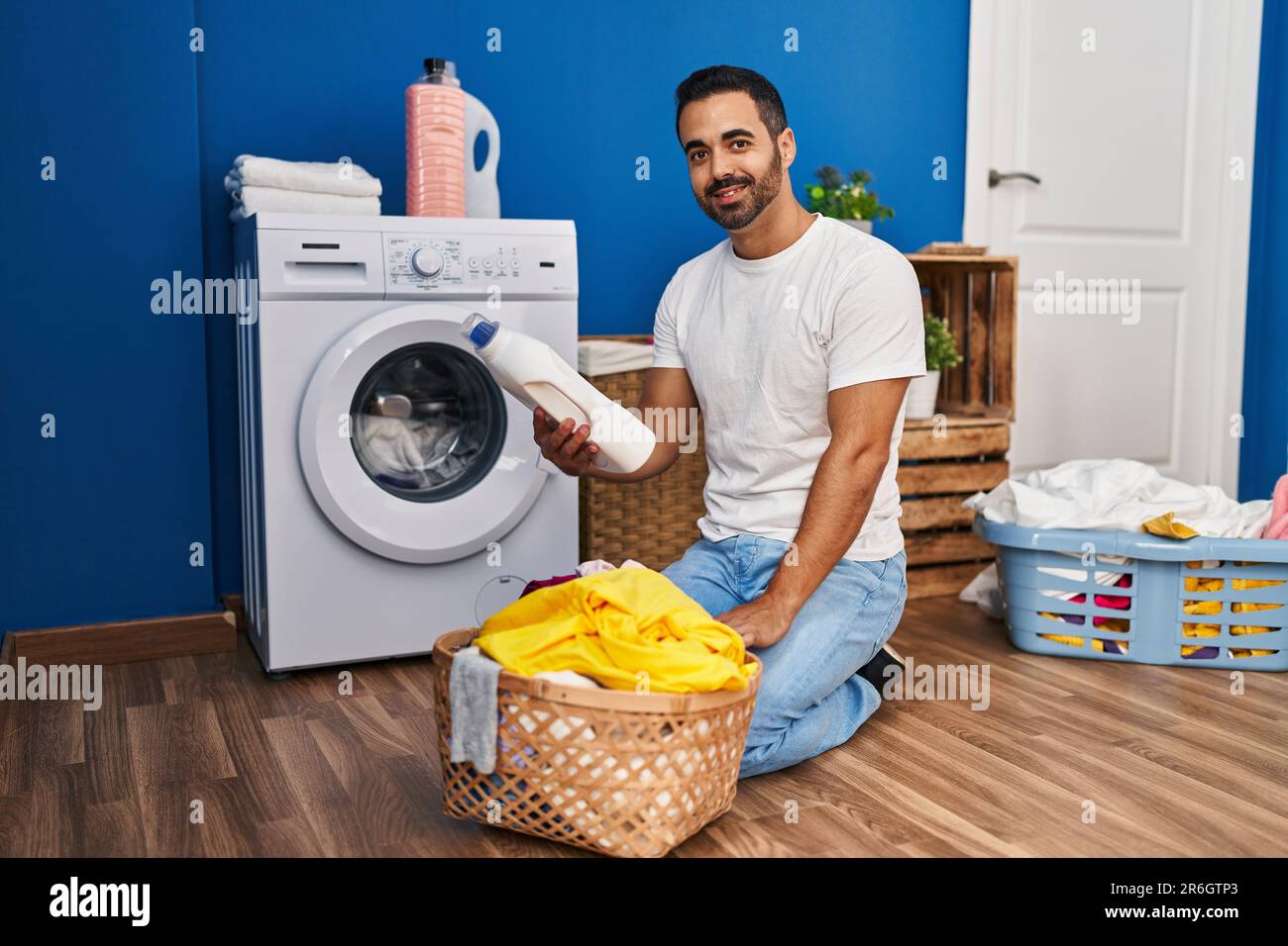 Man cleaning with soft washing machine hi-res stock photography and ...