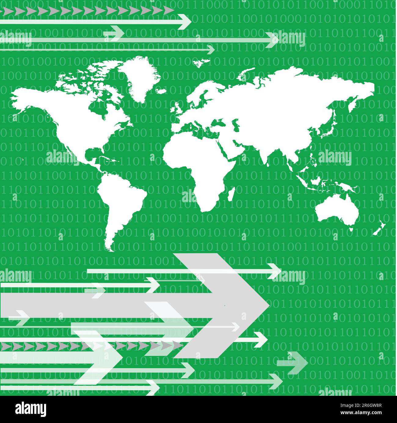 World map with arrows, vector illustration Stock Vector Image & Art - Alamy