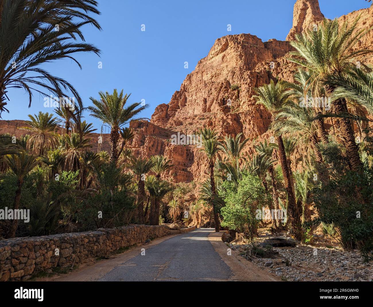 Scenic oasis Ait Mansour in the Anti-Atlas mountains of Morocco Stock ...