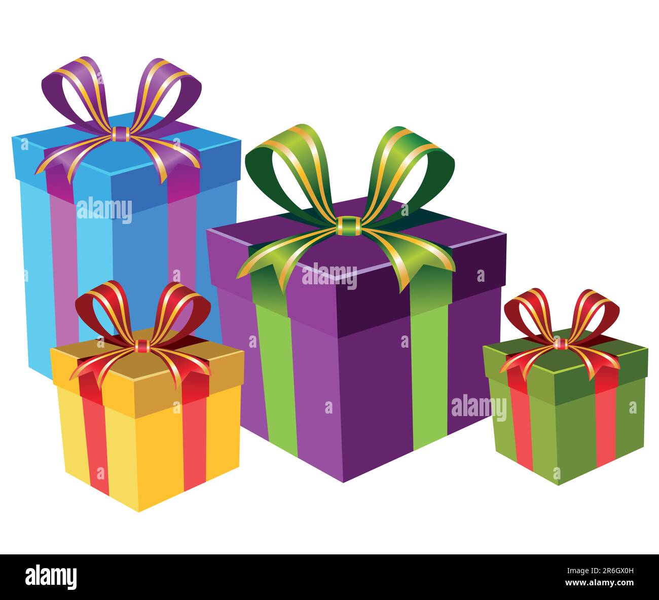 Set colorful ribbon celebration Stock Vector Images - Alamy