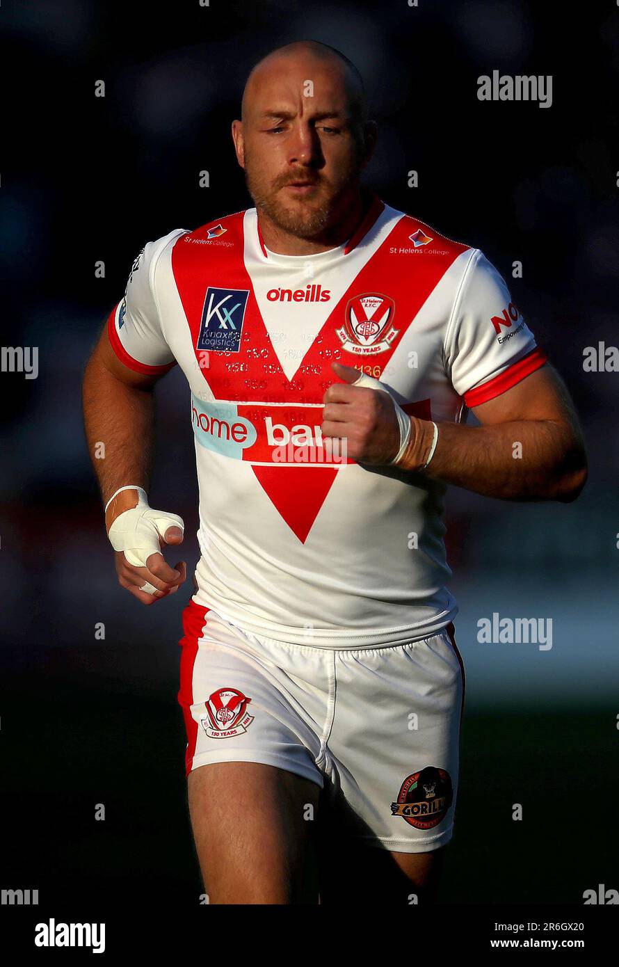 St Helens’ James Roby during the Betfred Super League match at the ...
