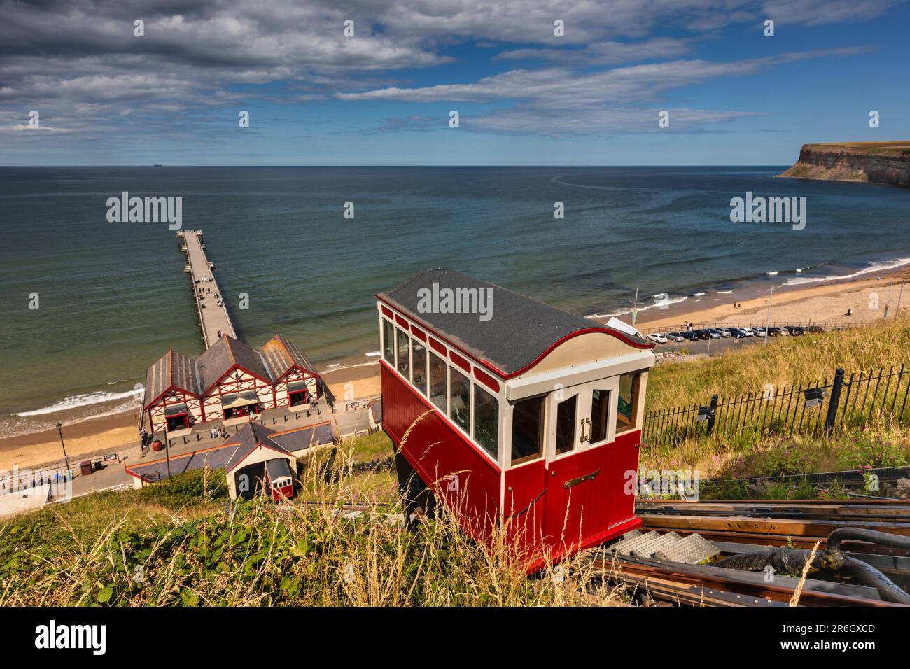 Saltburn, a seaside town in Redcar and Cleveland, North Yorkshire ...