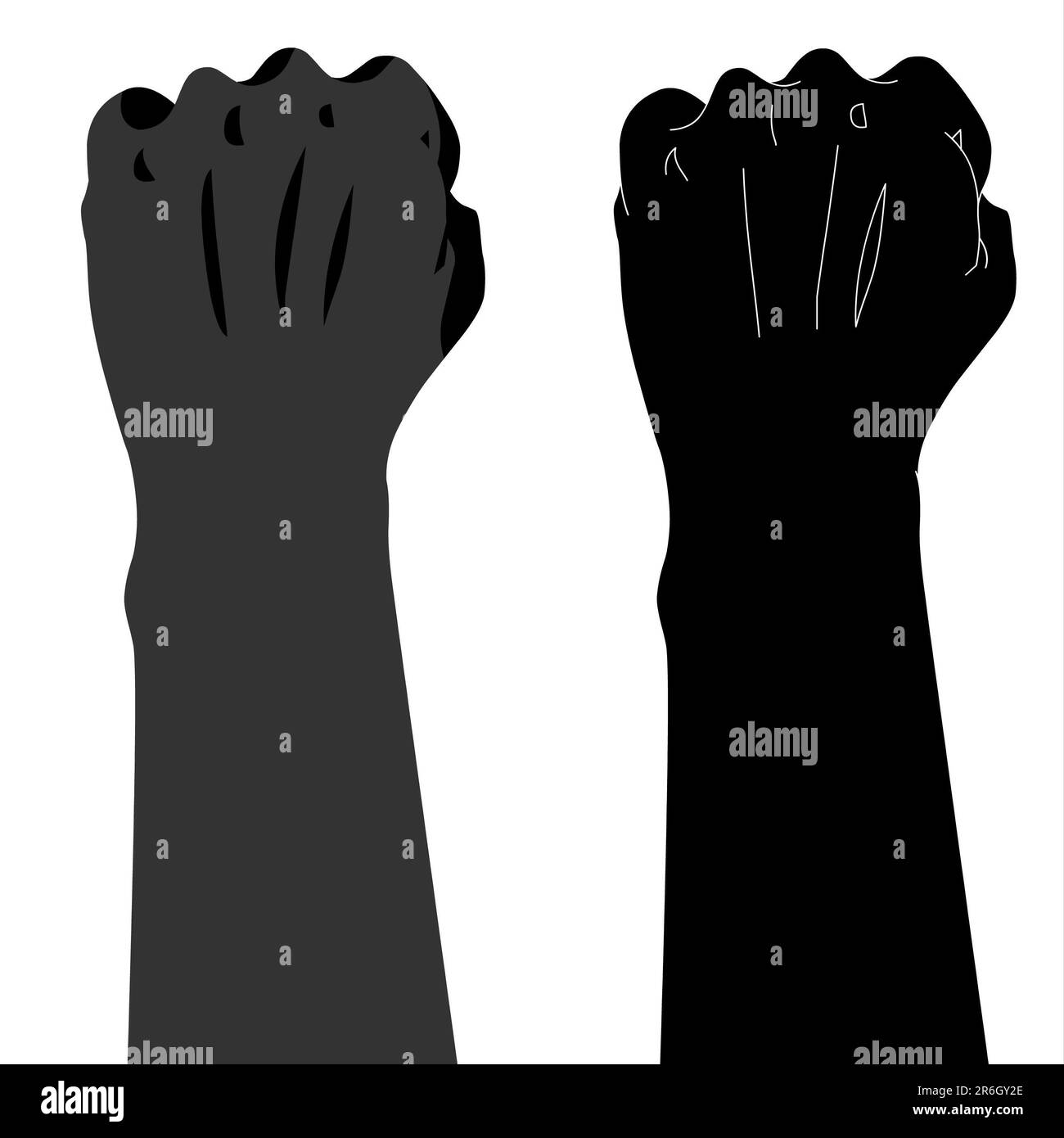 Strong arm outline hi-res stock photography and images - Alamy