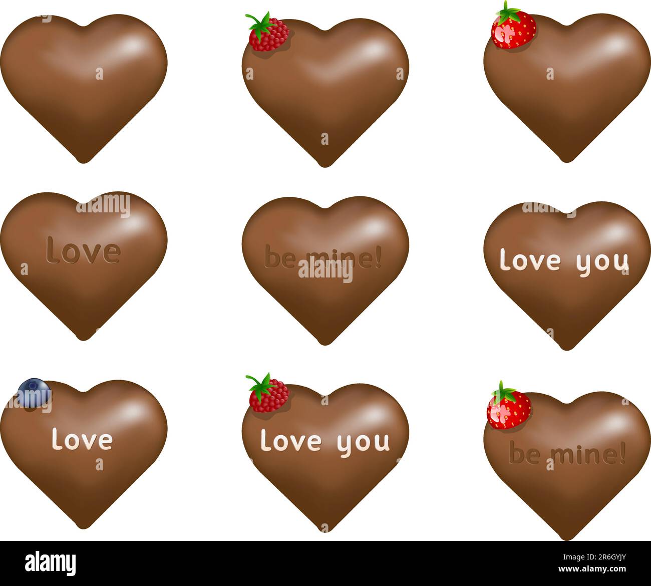 Love hearts candy Stock Vector Images - Alamy
