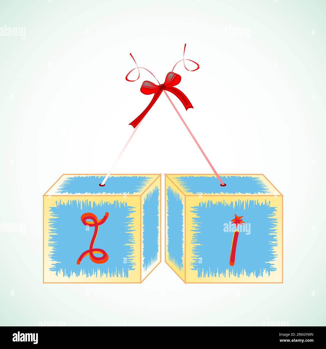 cubes alphabet I, abstract art illustration Stock Vector Image & Art ...