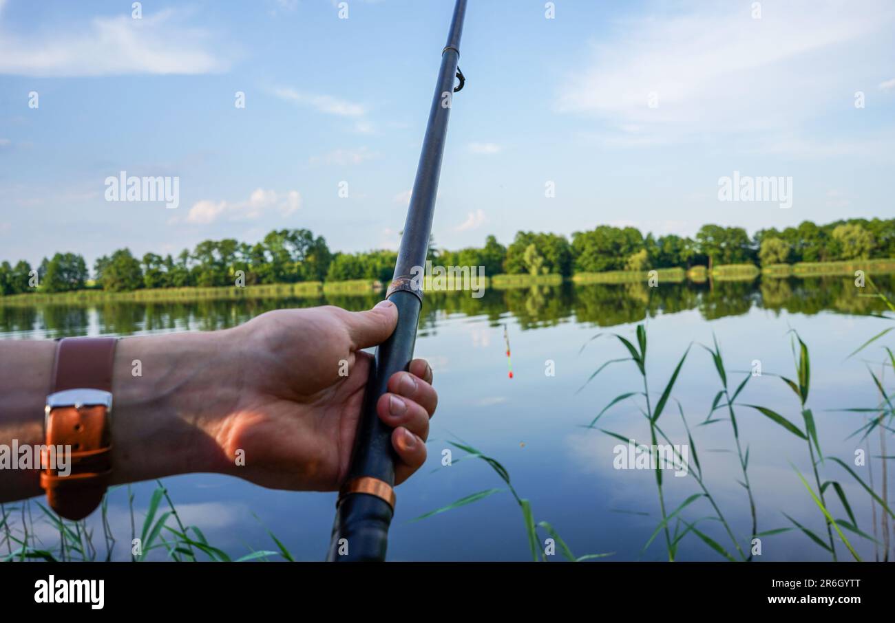 Fish float rod fishing river hi-res stock photography and images - Alamy